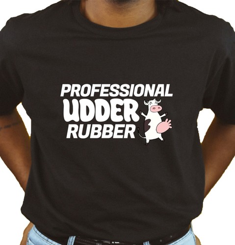 Unisex T-Shirt -Udder Rubber- Summer Apparel Farming Student Gift ...