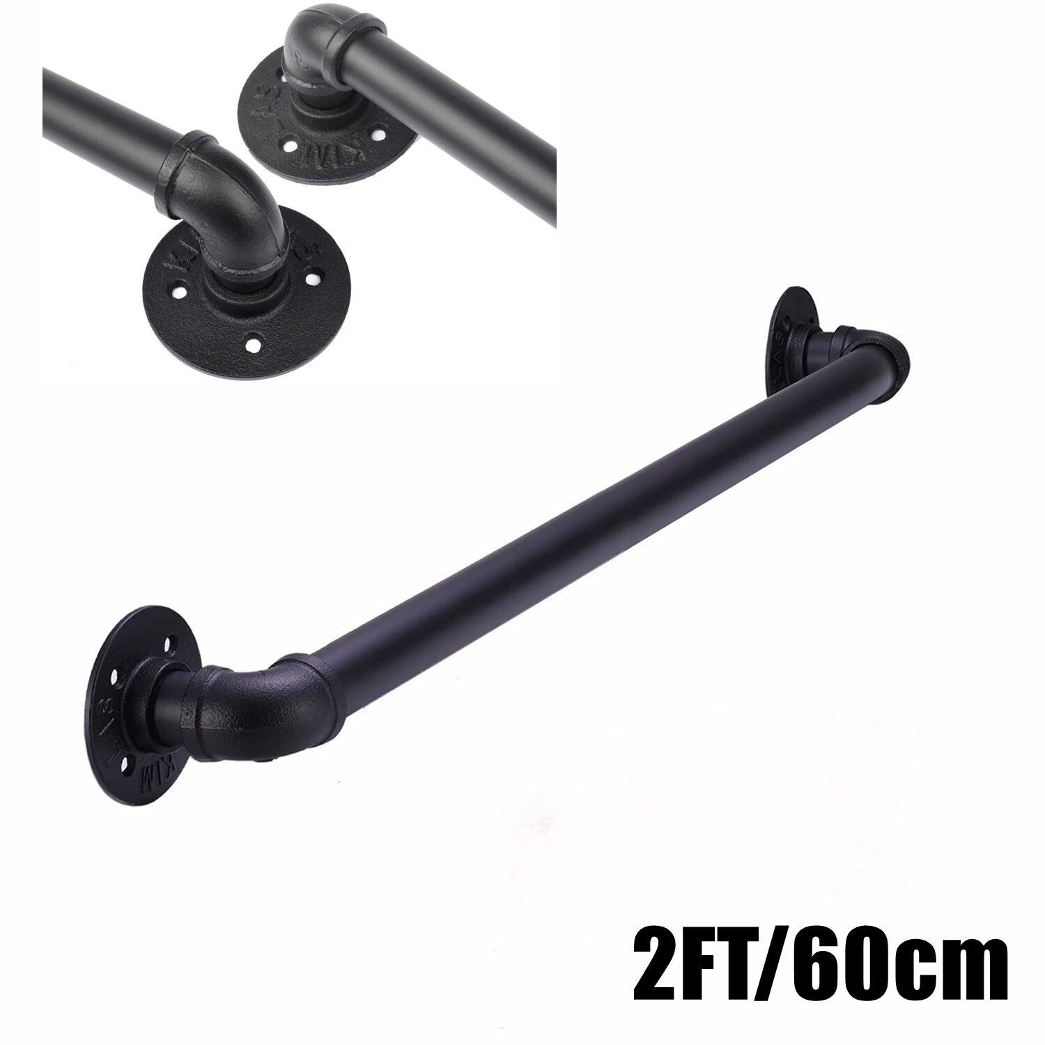 Indoor/Outdoor Metal Handrail Stairs Grab Rail Garden Rail 60cm ...