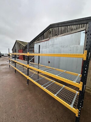 3x Bays Link 51 Used Warehouse Racking Heavy Duty 2.4M High 900 Deep 2 ...