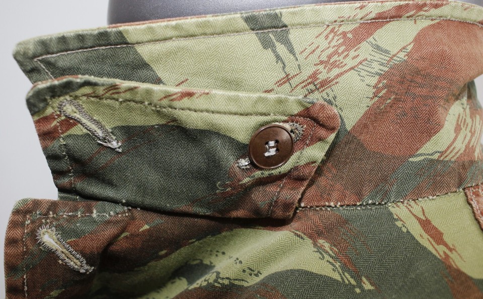 Genuine Vintage French Army Lizard Camo Combat Jacket Herringbone Airborne sizeM | eBay