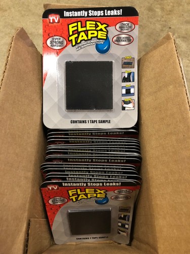 Flex Tape Mini Adhesive Tape 2x2 Black Square Thick Waterproof Repair ...