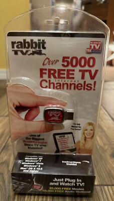 Rabbit TV As Seen On TV Watch Over 5000 Free TV Internet Channels - NEW ...