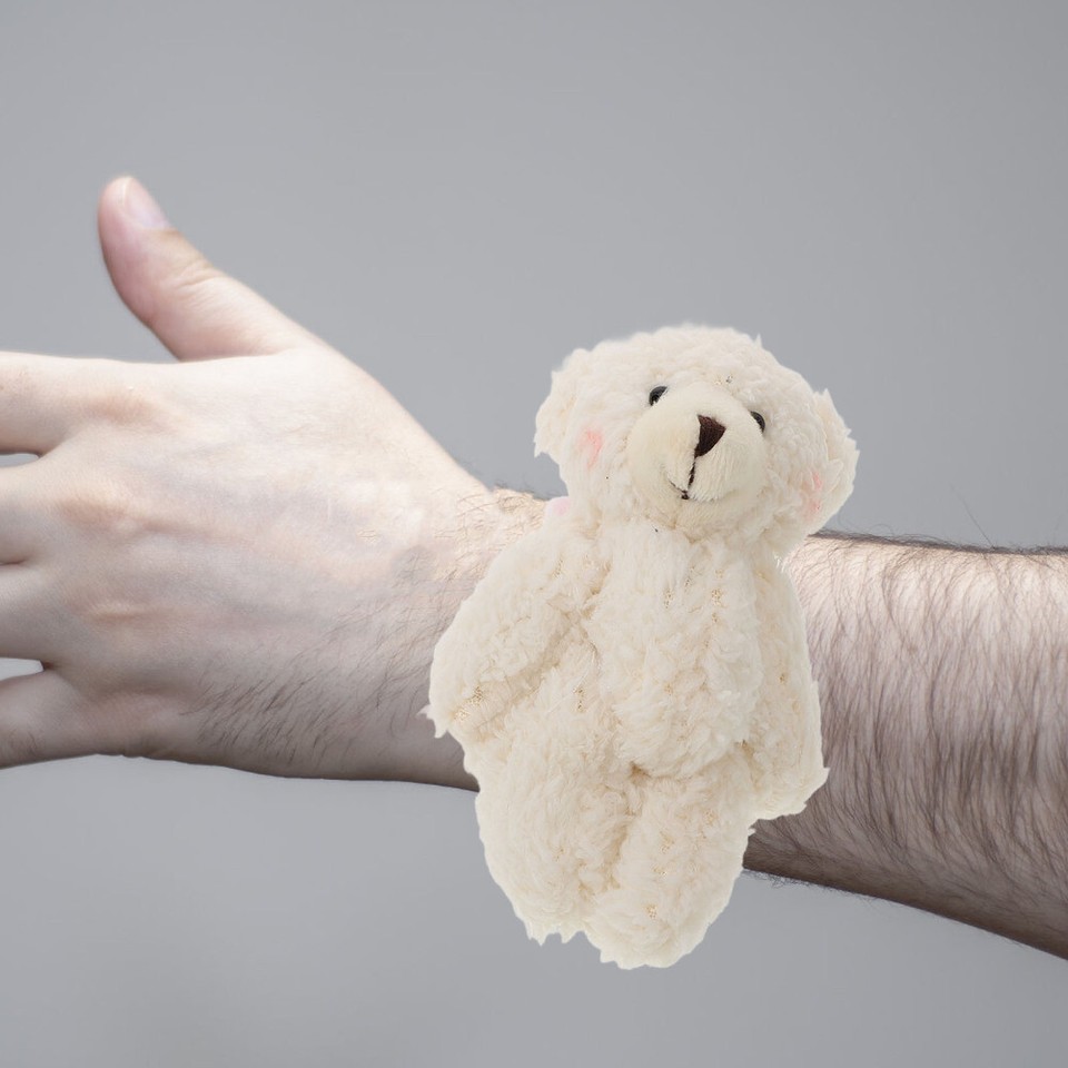 5 Pieces Animal Snap Bracelets Plush Bear Slap Ring Cartoon Child | eBay