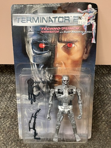 * VINTAGE KENNER TERMINATOR 2 TECHNO-PUNCH TERMINATOR ACTION FIGURE *BW ...