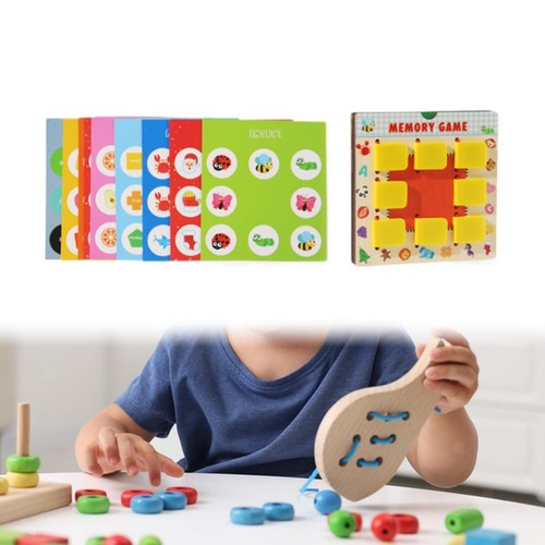 Matching Card Game Set Montessori Memory Board Game Preschool Learning ...