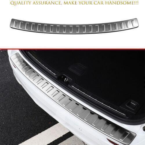 For Volvo XC60 2018-2024 Silver Steel Outer Rear Bumper Protector Sill ...