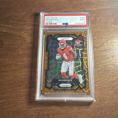 2023 Panini Prizm - Rookies Lazer Prizm #350 Rashee Rice (RC) PSA 9! | eBay
