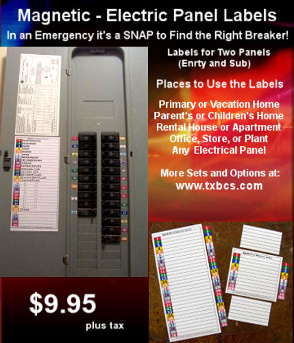 Magnetic and Color-Coded 30 & 11 Circuit Breaker Box Electric Panel ...