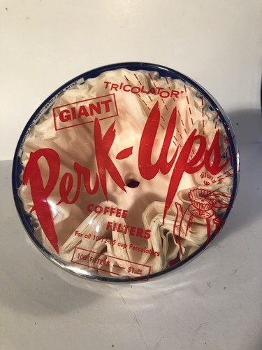 VINTAGE GIANT PERK-UPS COFFEE FILTERS Percolator Tricolator | eBay