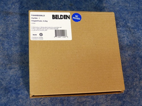 Belden FW4MBS06LD FX Multi-Box Splice, OM4, 6-Ports, LC Duplex w ...