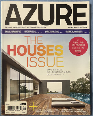 Azure Magazine # 229 Jan/Feb 2014 The Houses Issue Printed In Canada | eBay
