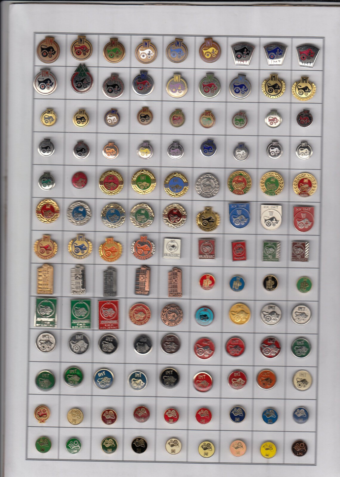 rare 117 diff. pins pin anstecknadel badge IMT Yugoslavia tractor ...