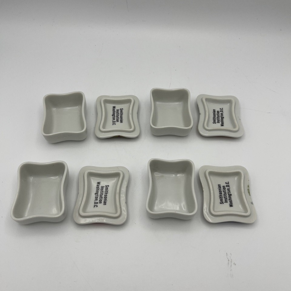 Vintage set of 4 Japan Bone Smithsonian trinket box hot air balloon ...