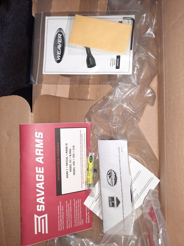 Savage Model Mark II Fxp 22lr Empty Cardboard Rifle Box With Paperwork | eBay