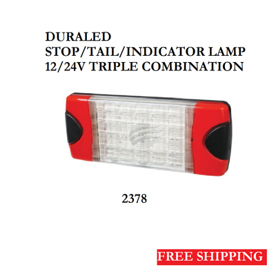 DURALED STOP/TAIL/INDICATOR LAMP 12/24V TRIPLE COMBINATION (2378) | eBay