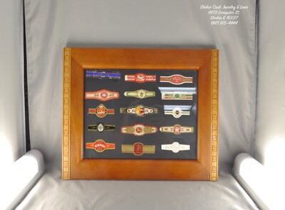 15 Cigar Bands in Picture Photo Frame | eBay