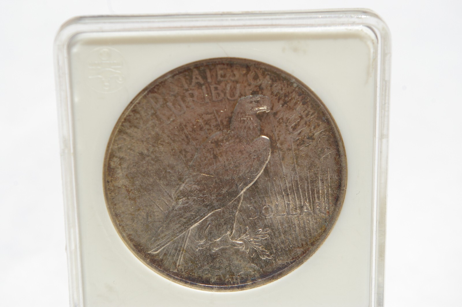 NEW PICS! 1922 AU50 Rev GOLD HOLIGRAM Old Soap Box Holder ANACS Peace ...