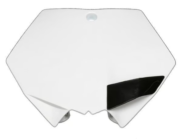 UFO Plastics Front Number Plate - White Motorcycle Street Bike Dirt ...