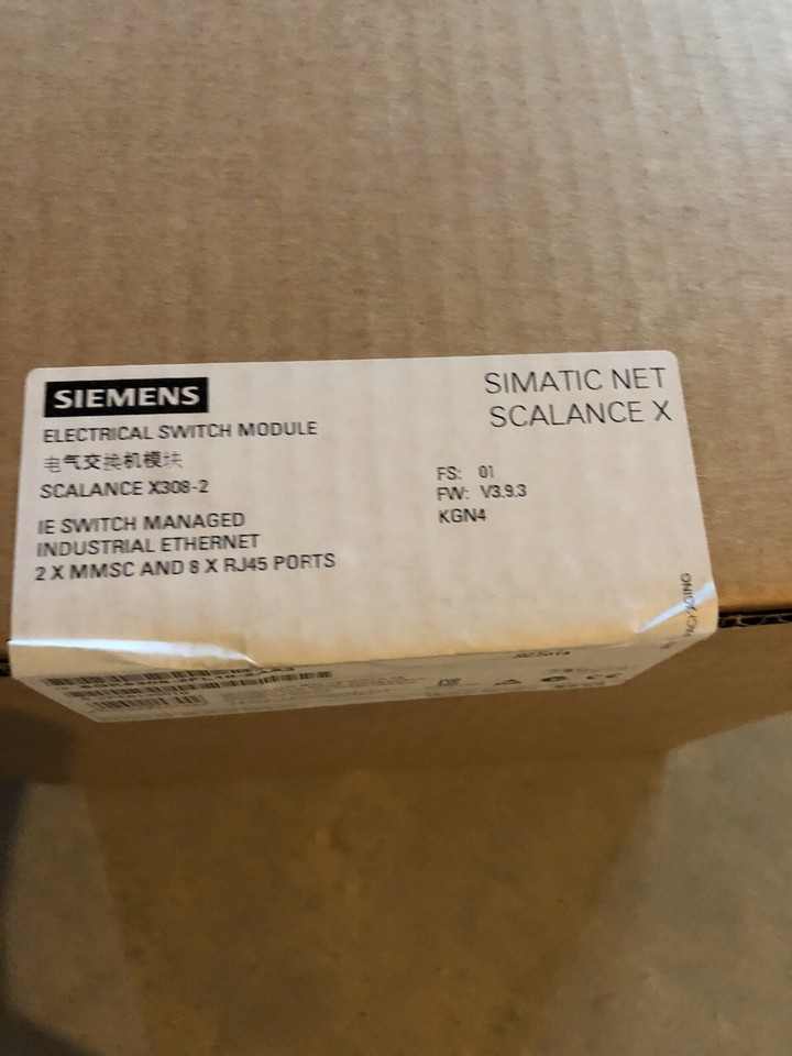 New Siemens 6GK5308-2FL00-2AA3 SIMATIC NET SCALANCE X308-2 Industrial ...