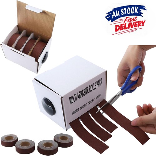 New Abrasive Paper Sandpaper with Dispenser Drawable Emery Cloth Roll ...