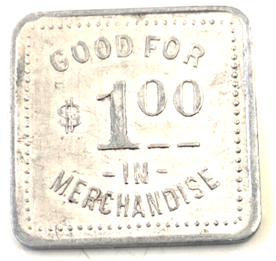 Bremen Kansas Prell Mercantile Co. Good For One Dollar Trade Token | eBay