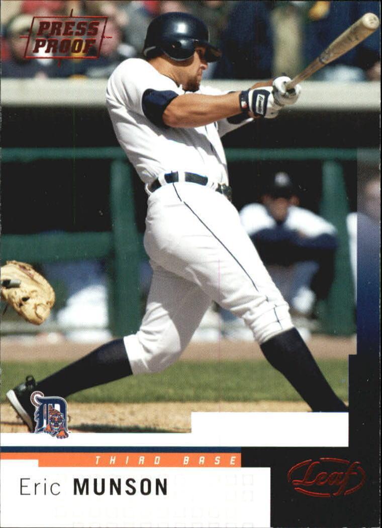 2004 Leaf - Eric Munson #37 Press Proof Red for sale online | eBay
