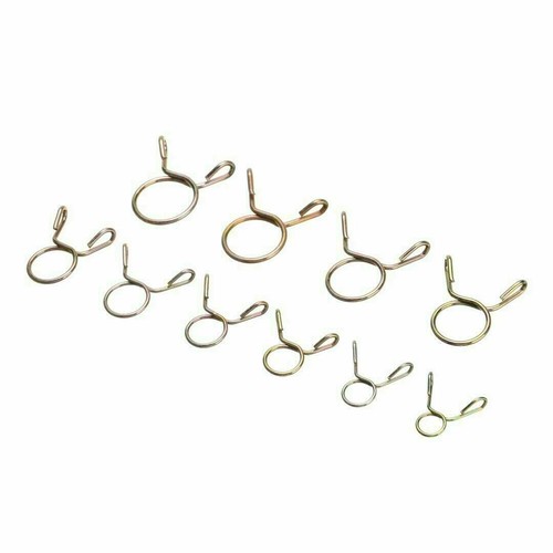 250PCS Spring Hose Clamps Kit Fuel Line Water Pipe Air Tube Clips 5 ...
