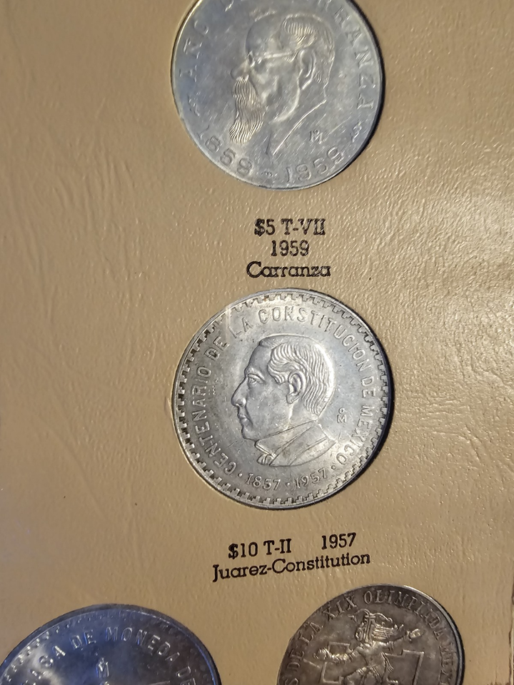 99% Complete Mexico Type Set Dansco #7220 (67 Coins) including ...