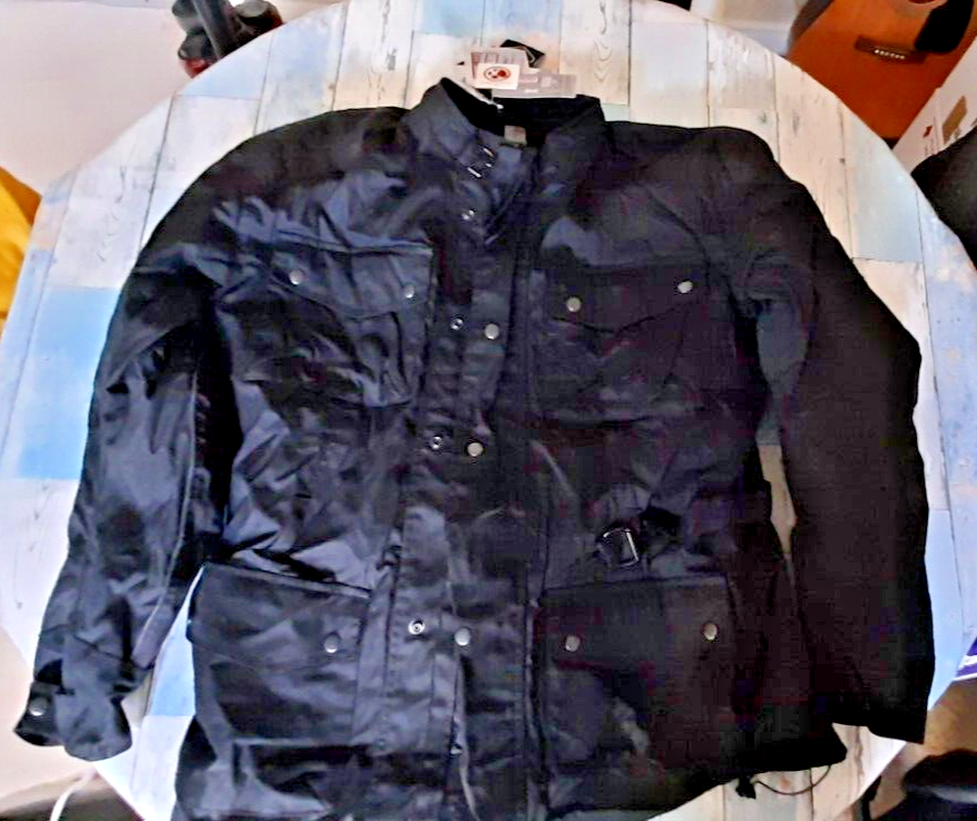 Texpeed Waterproof Armoured Waxed Mens Cordura Motorcycle Jacket ...