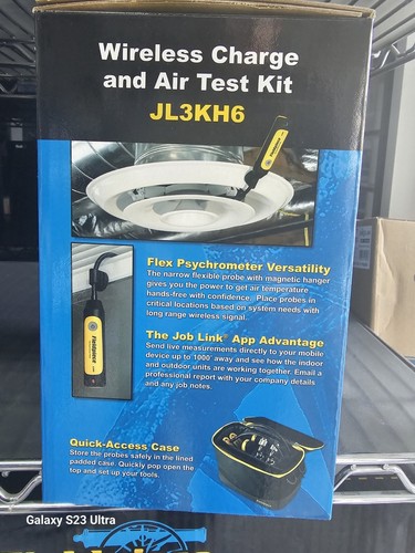 Fieldpiece JL3KH6 HVACR 350ft Battery Powered System Charge and Air Kit ...