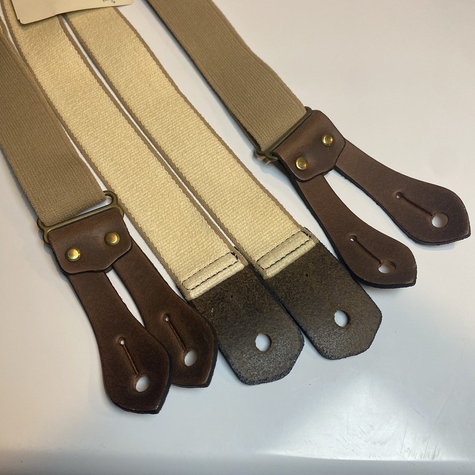 Filson Tab Suspenders VTG NWT Regular Tan Brown Bridle Leather Tabs ...