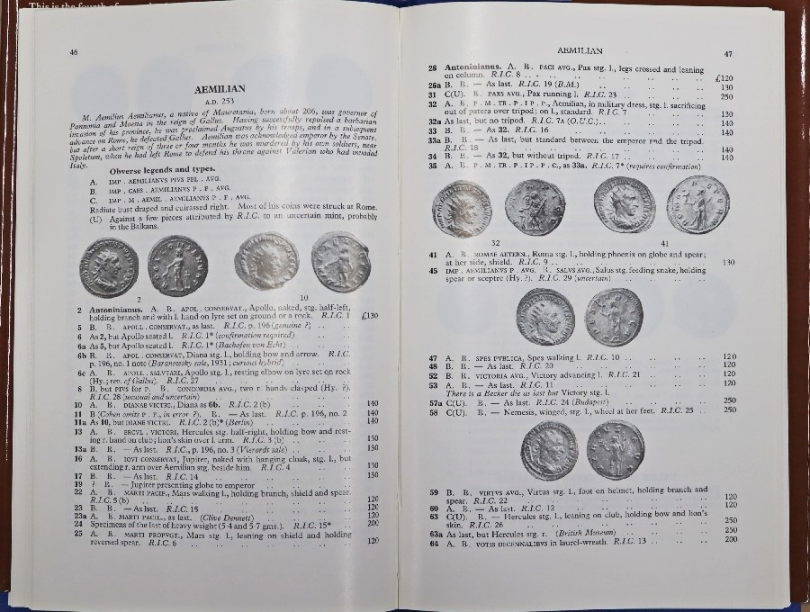Ancient Roman Silver Coins Catalogue Vol IV Gordian III - Postumus ...