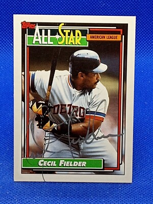 AUTOGRAPH AUTO Cecil Fielder 1992 Topps #397 | eBay
