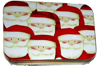 Christmas Gift Card Tin ~ SANTA'S ~ 4" x 2.75" x 1" | eBay