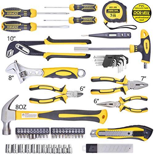 Tool Set Tool Kit 62pcs Homeowner Tool Set Wrench Pliers Screwdriver ...