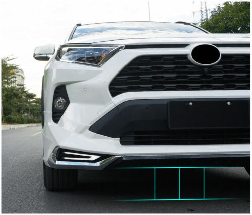 For Toyota RAV4 2019-2023 White+Black Front Rear Bumper Lip Chin ...