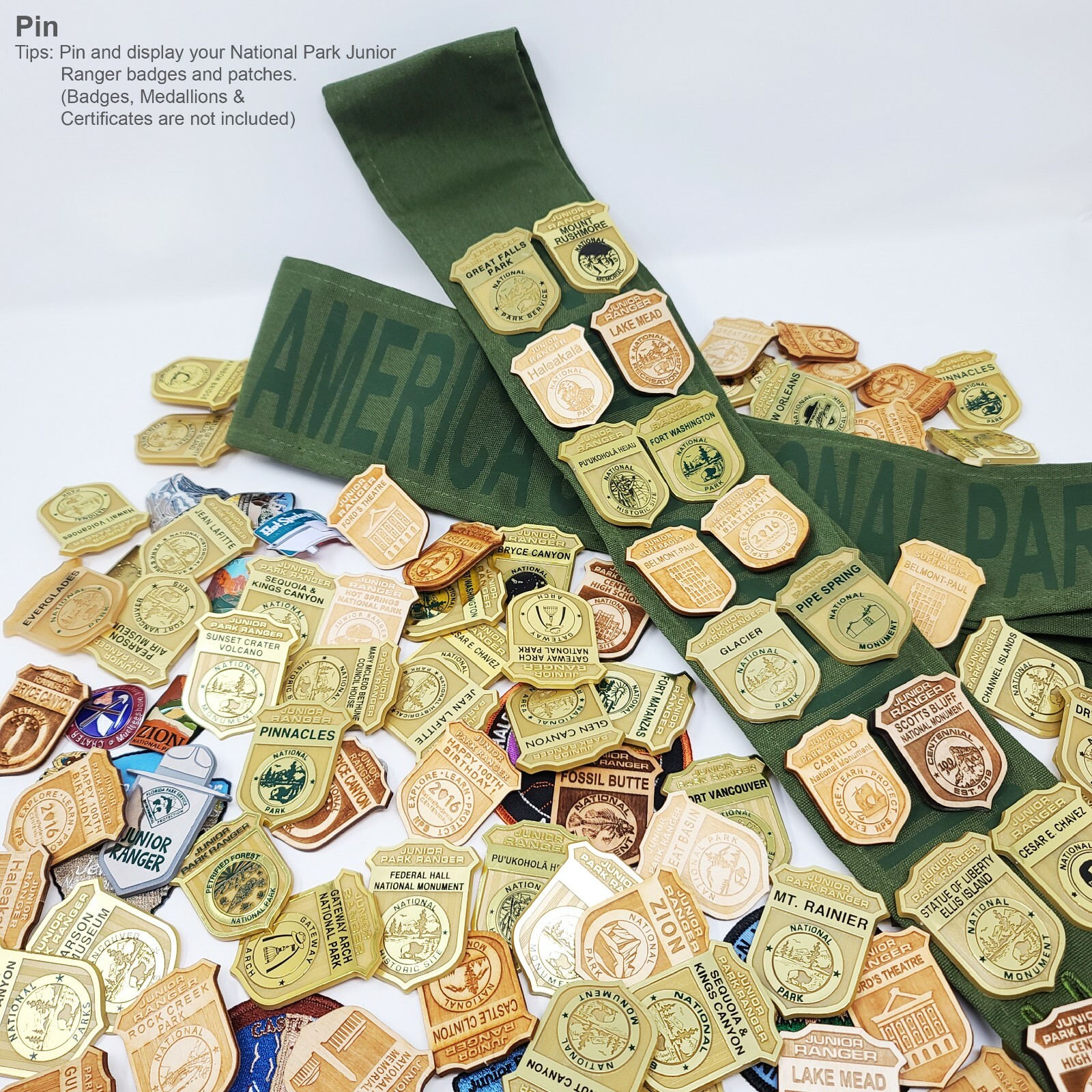 National Park Junior Ranger Sash Set Gift Badge Display Adventure | eBay