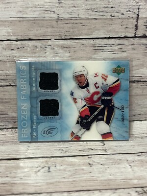 2007-08 Upper Deck Ice Frozen Fabrics Parallel #FFJI Jarome Iginla /100 ...