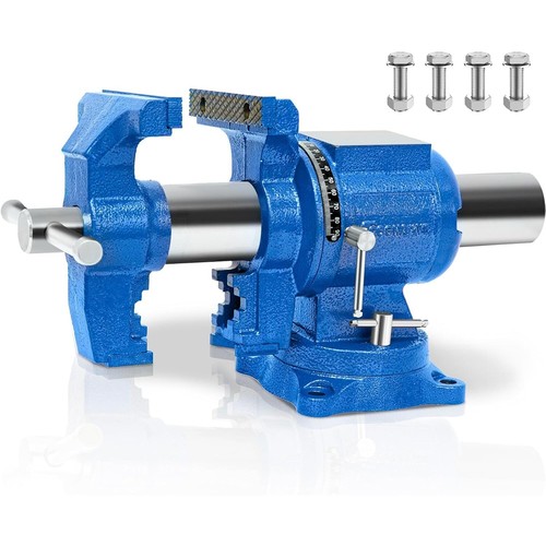 5-Inch Heavy Duty Bench Vise Ductile Iron Bench Vise 360° Multi-Purpose ...