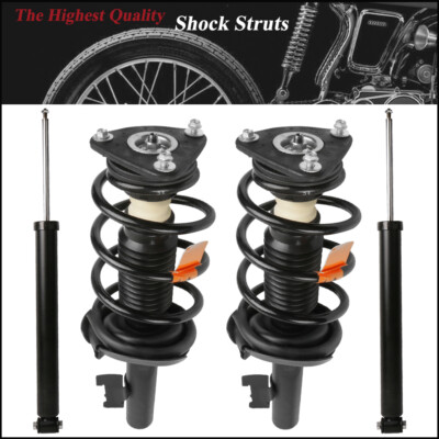 4Pcs Front+Rear Complete Shocks Struts Absorbers W/ Spring For Mazda 3 ...