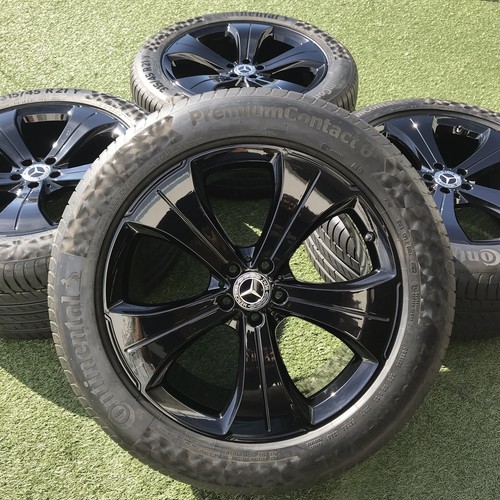 21 MERCEDES GLS RIMS GLS450 GLS580 GLS GLS63 WHEELS STOCK FACTORY BLACK ...