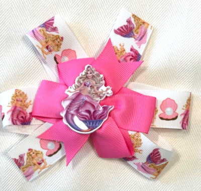 Beautiful Mermaids and Shells inspired hair bow for girls. | eBay
