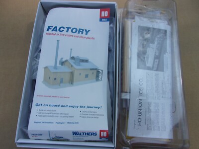 New WALTHERS Factory & ALPINE MODELS Ice Co. #566 building kits ( HO ...