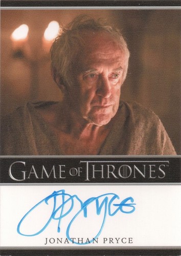 Game of Thrones Season 7, Jonathan Pryce (High Sparrow) Autograph Card ...