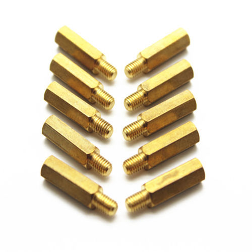 M2.5 2.5mm Brass Standoff Spacer Male x Female Thread 6mm 10-50Pcs | eBay