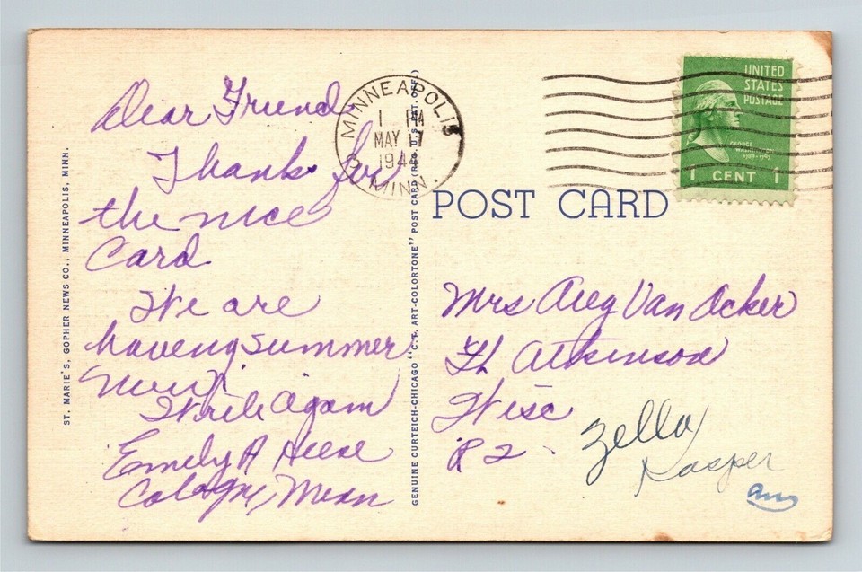 Minneapolis MN, Round Tower, Fort Snelling, Minnesota c1944 Vintage ...
