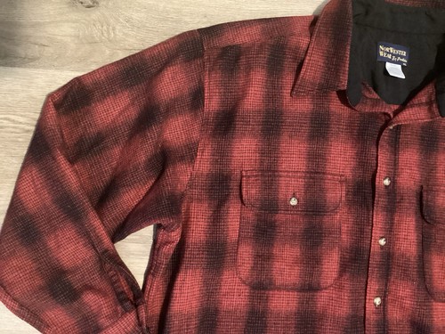 *Pendleton* Nor’Wester Wool Red;Black Buffalo Plaid Shirt Men’s 2XL Free Shp EUC | eBay