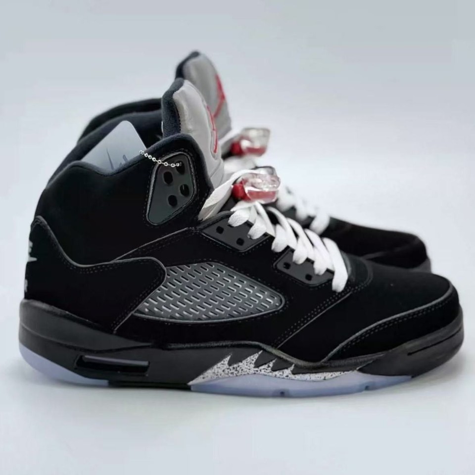 Air Jordan 5 "Black Metallic" Basketball Shoes Men's Retro AJ5 | eBay
