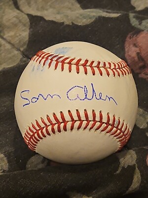 Sam Allen signed GAME USED baseball autographed romlb official auto ...
