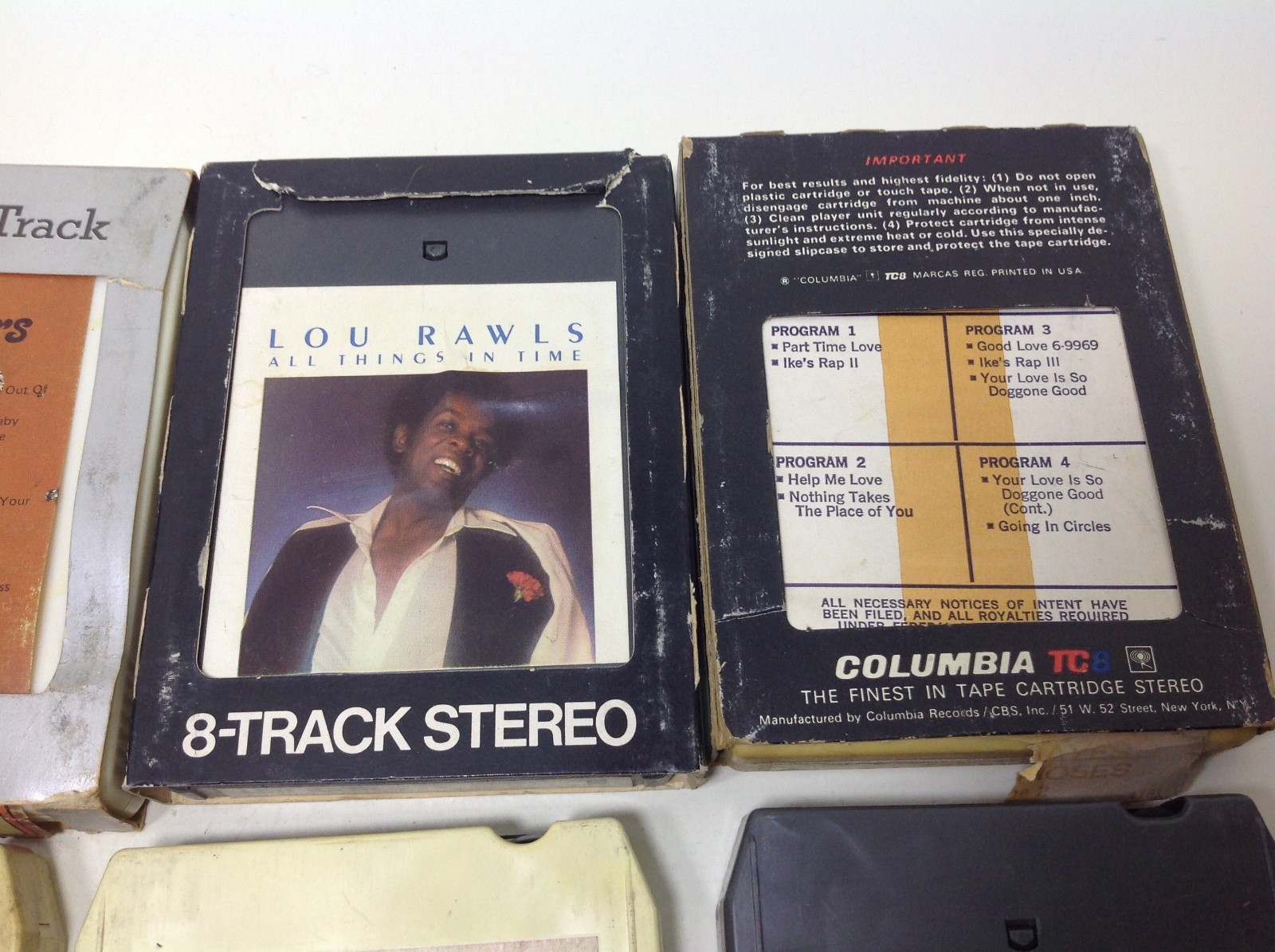 8 Track Tape Lot of 8 Lou Rawls Waylon Jennings Isaac Hayes Jerry Reed ...